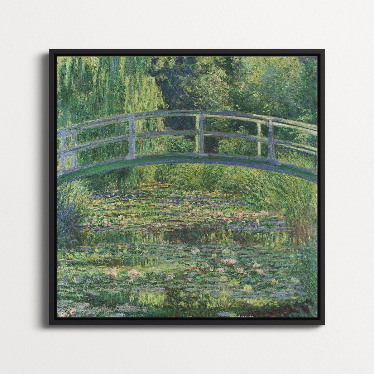 Waterlily Pond by Claude Monet - Framed Canvas | ArtPointOne