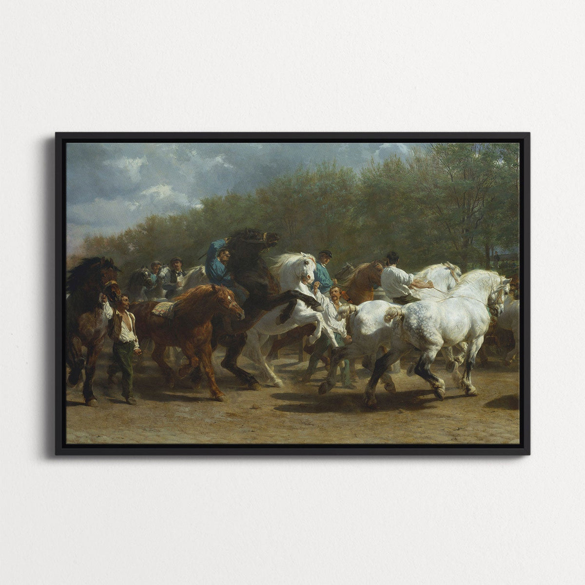 The Horse Fair by Rosa Bonheur - Framed Canvas | ArtPointOne
