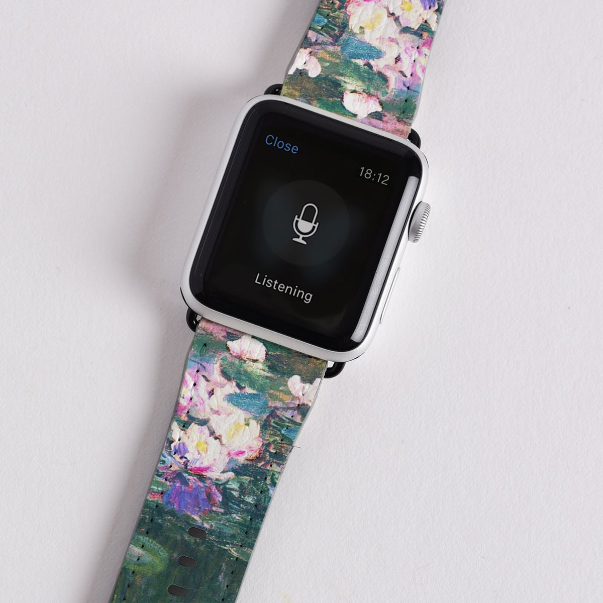 White and Purple Water Lilies by Claude Monet - Apple Watch Band ...