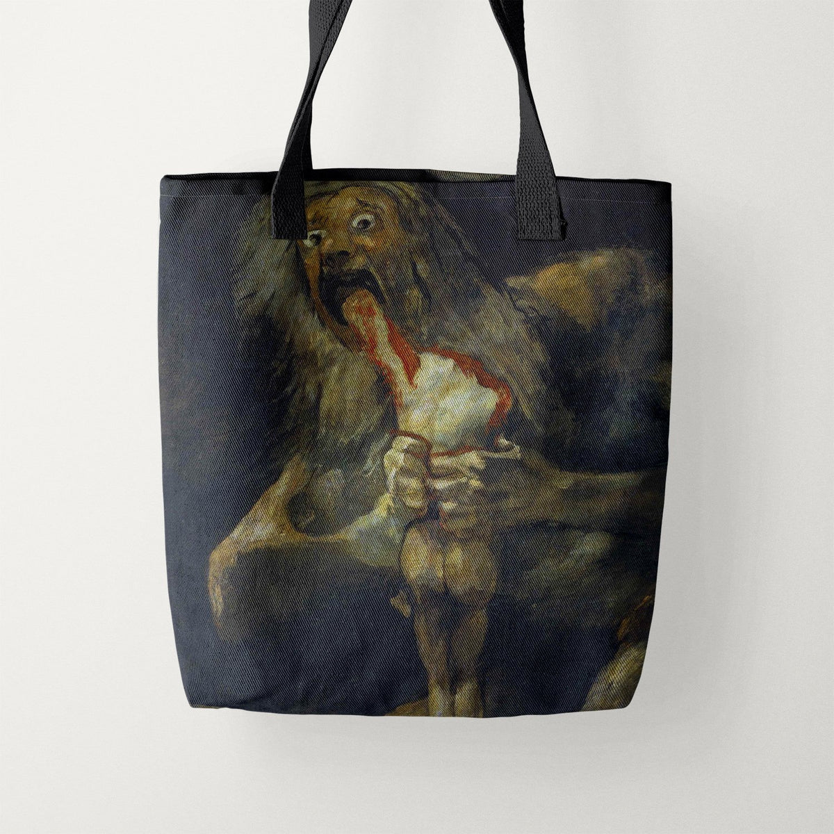 Tote Bags - Saturn Devouring His Son by Francisco Goya | ArtPointOne