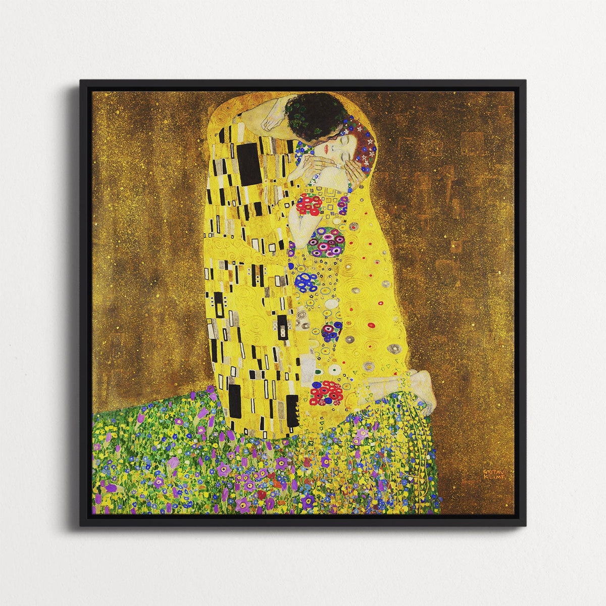 The Kiss by Gustav Klimt - Framed Canvas | ArtPointOne