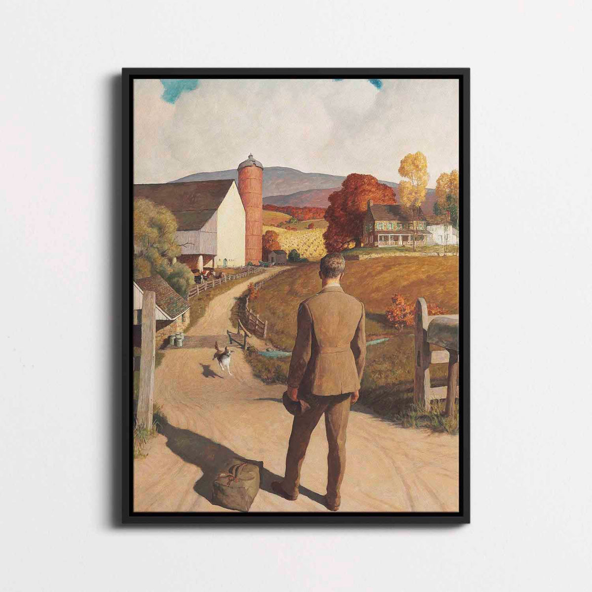 The Homecoming by N. C. Wyeth - Framed Canvas | ArtPointOne