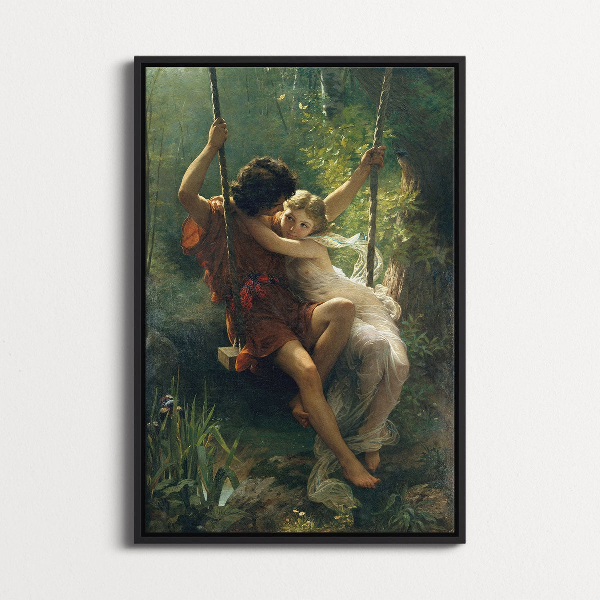 Springtime by Pierre Auguste Cot - Framed Canvas | ArtPointOne