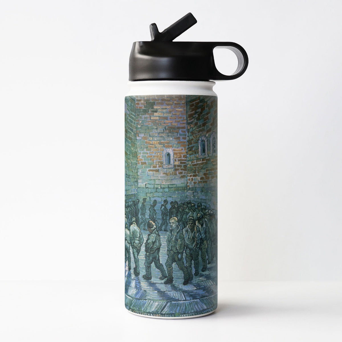 The Prison Courtyard by Vincent van Gogh - Water Bottles | ArtPointOne